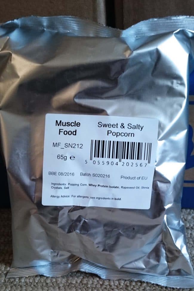 Muscle Food Sweet and Salty Protein Popcorn Review - Protein Promo